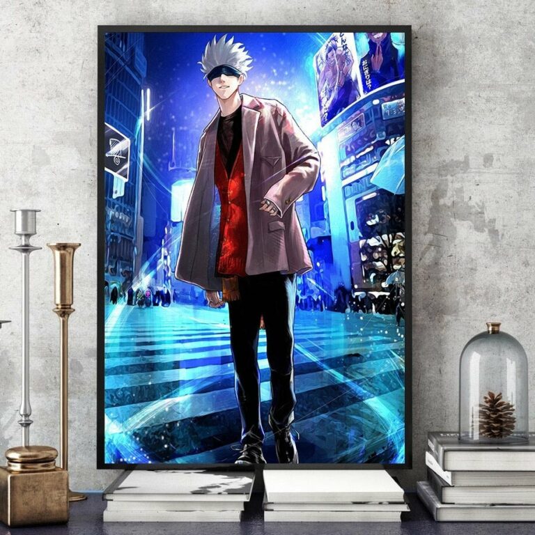 Tableau Saturo Gojo Street | Jujutsu Kaisen | Boutique jujutsu kaisen